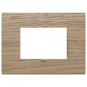 VIMAR EIKON EXE' PLACCA 3 MODULI COLORE ROVERE 22653.31