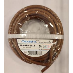 CAVO FS18OR18 GO-AT TOPLINE 5 METRI 2X1,5 MARRONE - MFS182X1,5MA05