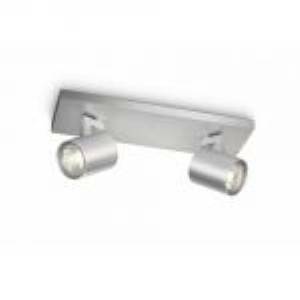 MASSIVE PHILIPS FARETTI RUNNER 2X35W ATTACCO GU10 COLORE ALLUMINIO ...