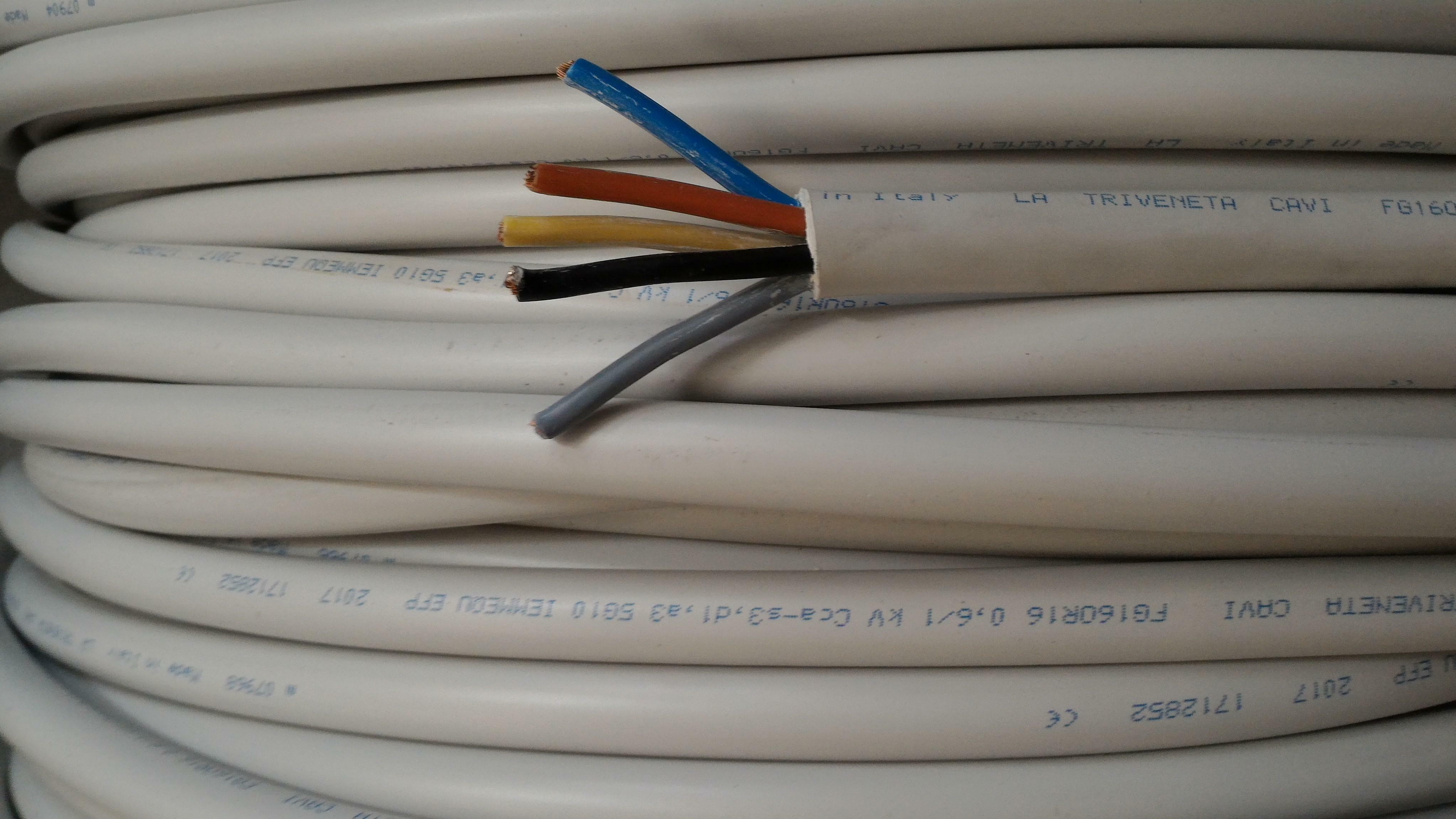 CAVI FG16OR16 MULTIPOLARE 5 CONDUTTORI