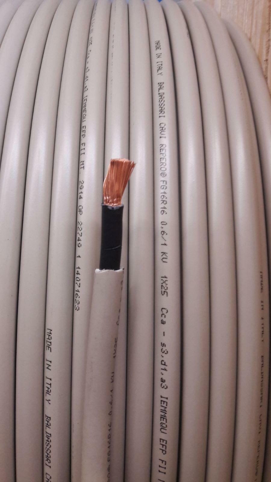 CAVI CAVI FG16R16 UNIPOLARE DA 25MMQ - ACQUISTA SU KLIKITALIA.COM