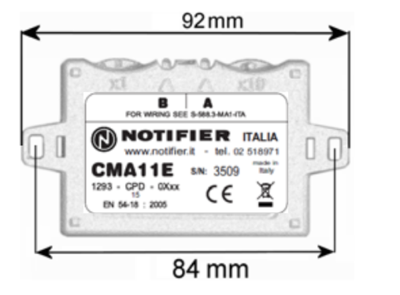MODULO NOTIFIER 1A 15/32V - CMA11E