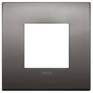 Vimar Placca Classic 2M Cromo Nero